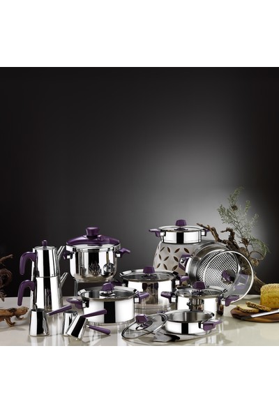 Aryıldız Flamingo Purple Cam Ideal Set