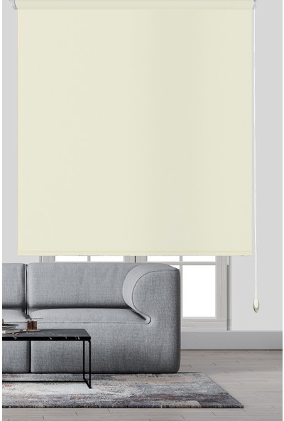 Erperde Mat Krem Stor Perde