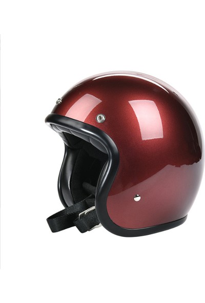 Dodo Family Yarı Kapalı Deri Motosiklet Kask Kırmızı (Yurt Dışından) Dodo Family Yarı Kapalı Deri Motosiklet Kask Kırmızı (Yurt Dışından)