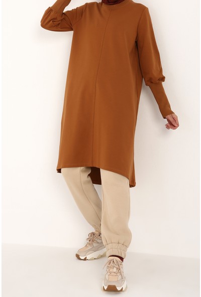 ALLDAY Yakası ve Manşetleri Ribanalı Tunik