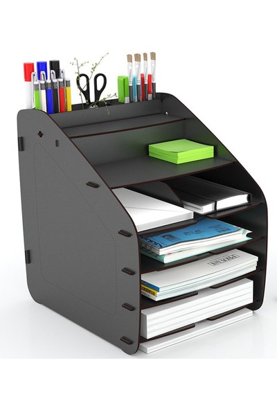 DS DESIGN LASER CUTTING Lizbon - Masaüstü Organizer Düzenleyici A4 Evrak Rafı DS DESIGN LASER CUTTING Lizbon - Masaüstü Organizer Düzenleyici A4 Evrak Rafı