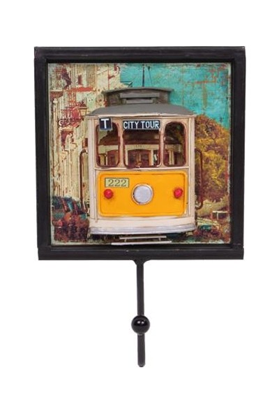 Tamithalat Dekoratif Metal Askı Tramvay Dekorlu Retro Askılık Hediyelik Tamithalat Dekoratif Metal Askı Tramvay Dekorlu Retro Askılık Hediyelik