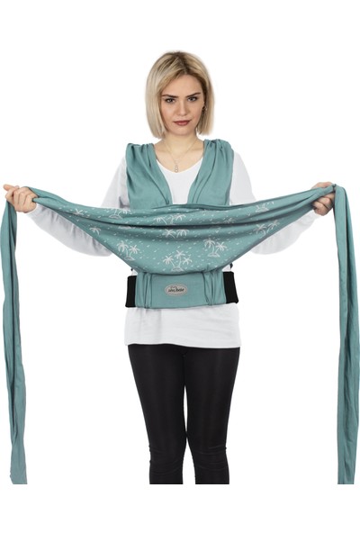 Sevi Bebe Destekli Giymeli Sling-Turkuaz Sevi Bebe Destekli Giymeli Sling-Turkuaz