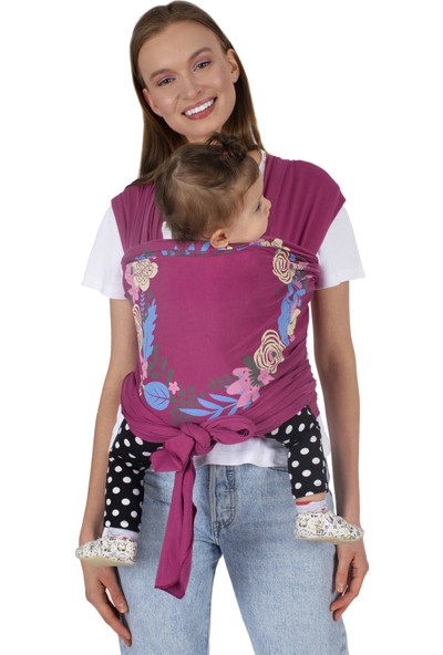 Sevi Bebe Bebek Taşıma Şalı-Bordo