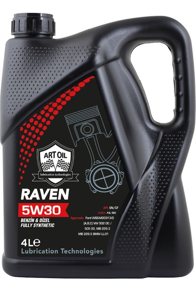 Artoil Raven 5W-30 -Motor Yağı 4 Litre (Üretim Yılı: 2021)