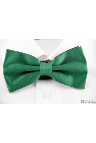 Brianze Düz Renk Yeşil Papyon Tp-8