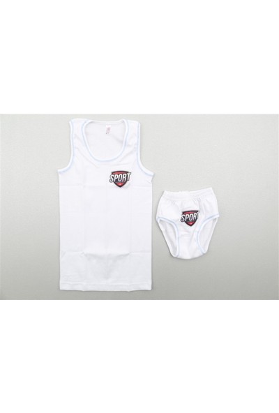 Necix's Erkek Çocuk Atlet Külot Ikili Takım-Beyaz Necix's Erkek Çocuk Atlet Külot Ikili Takım-Beyaz