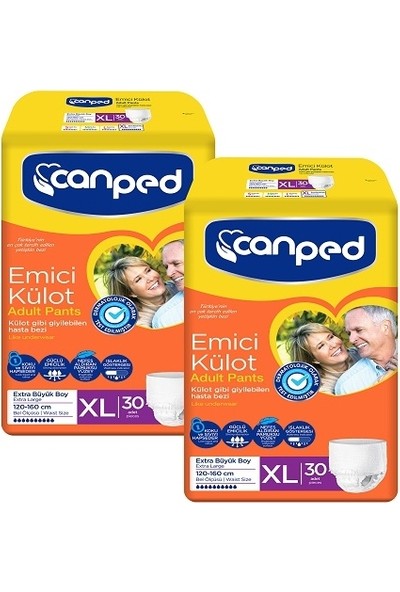 Canped Emici Külot XL - Extra Büyük 60 Adet