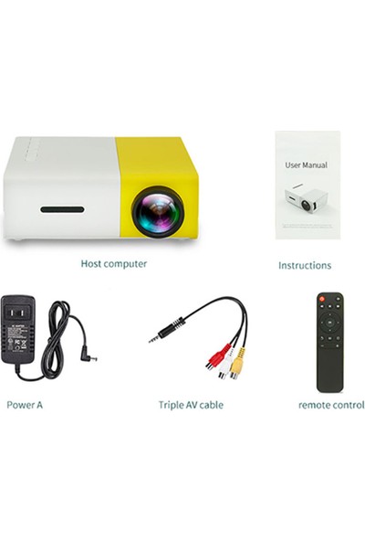 Xinyifeiyang 320X240 Piksel YG300 Pro LED Mini Projektör 1080P HDMI USB Taşınabilir Ev Sesli Video Medya Oynatıcı (Yurt Dışından) (Yurt Dışından) Xinyifeiyang 320X240 Piksel YG300 Pro LED Mini Projektör 1080P HDMI USB Taşınabilir Ev Sesli Video Medya Oynatıcı (Yurt Dışından) (Yurt Dışından)