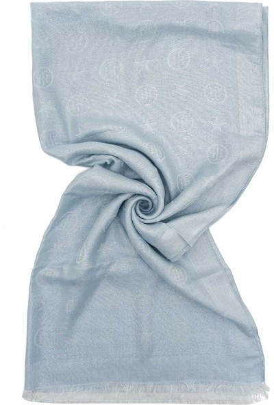 Tommy Hilfiger Kadın Tommy Hilfiger Logo Glitter Kadın Şal AW0AW06635