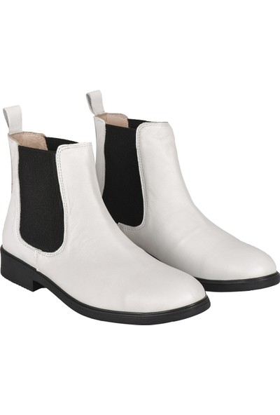 Moosefield Deri Beyaz Erkek Bot