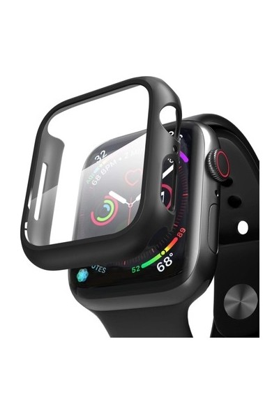 Gregoss Apple Watch 6,se,5,4,3,2 Uyumlu 360 Tam Koruma (44MM)KASA ve Tamperli Cam Ekran Koruyucu Siyah Gregoss Apple Watch 6,se,5,4,3,2 Uyumlu 360 Tam Koruma (44MM)KASA ve Tamperli Cam Ekran Koruyucu Siyah