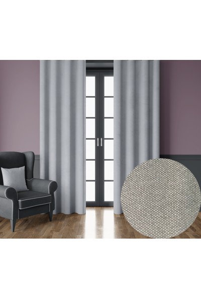 Demor Home Kadife Dokulu Ekstrafor Büzgülü Gümüş Grisi Yüksek Kalite Fon Perde Tek Kanat Demor Home Kadife Dokulu Ekstrafor Büzgülü Gümüş Grisi Yüksek Kalite Fon Perde Tek Kanat