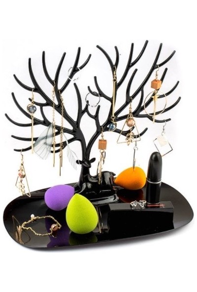 Cmt Siyah Geyik Tasarımlı Takı Mücevher Standı Cmt Siyah Geyik Tasarımlı Takı Mücevher Standı