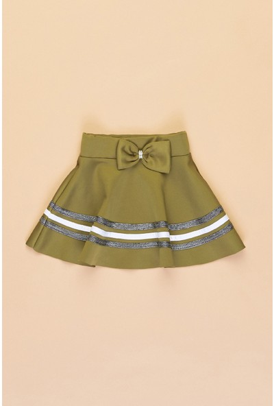 FullaModa Fiyonklu Scuba Çocuk Etek