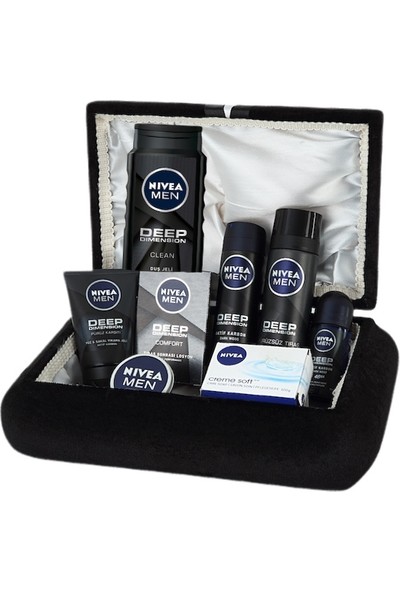 Güzellik Paketim Erkek Bakım Seti - Damat Çeyiz Nişan Sandık Bohça Seti