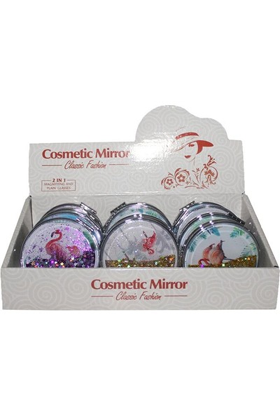 Cosmetic Mirror Flamingo Temalı Taşsız Cep Aynası El Aynası Makyaj Aynası Cosmetic Mirror Flamingo Temalı Taşsız Cep Aynası El Aynası Makyaj Aynası