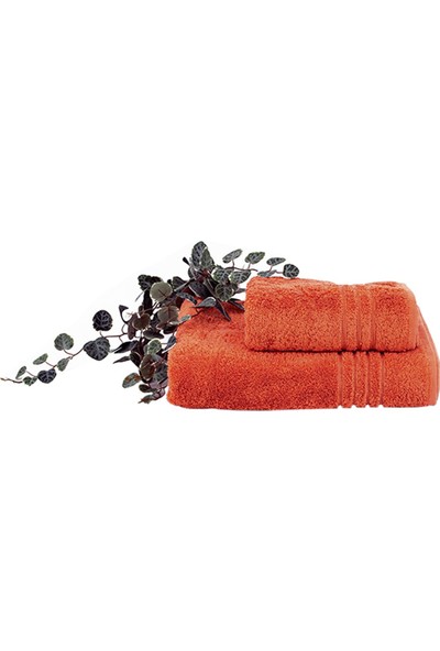 Homelover Havlu Set 50x90 - 70x130 2'Li Orange %100 Mısır Pamuğu