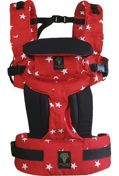 Mamadusbaby Her Yöne Kırmızı Yıldızlar Ergonomik Kanguru Mamadusbaby Her Yöne Kırmızı Yıldızlar Ergonomik Kanguru