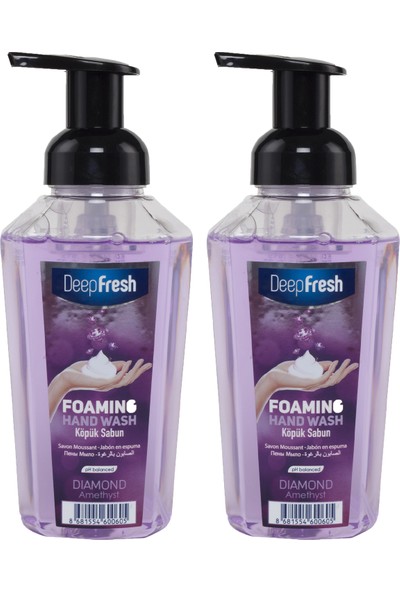 Deep Fresh Diamond Köpük Sabun Amethyst 400 Ml X 2 Adet Deep Fresh Diamond Köpük Sabun Amethyst 400 Ml X 2 Adet