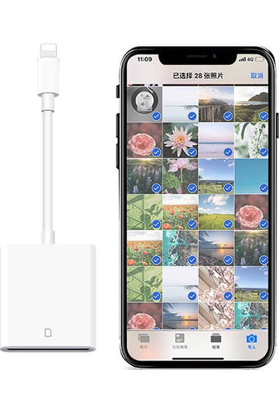 Phonextra iPhone iPad Hafıza Kartı Okuyucu 3.0 Otg Sd Card Dönüştürücü Veri Müzik Fotoğraf Resim Aktarma Phonextra iPhone iPad Hafıza Kartı Okuyucu 3.0 Otg Sd Card Dönüştürücü Veri Müzik Fotoğraf Resim Aktarma
