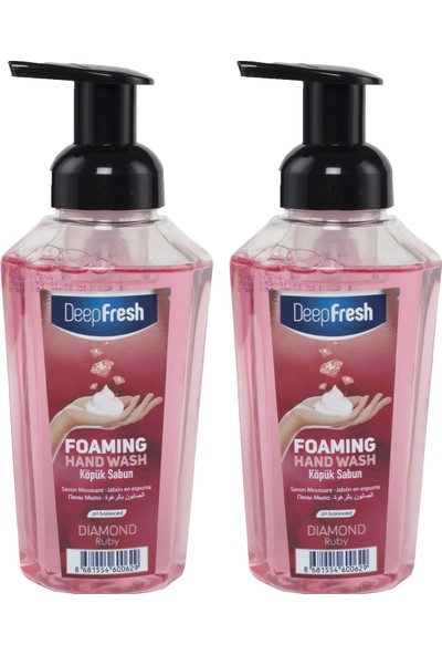 Deep Fresh Diamond Köpük Sabun Ruby 400 Ml X 2 Adet Deep Fresh Diamond Köpük Sabun Ruby 400 Ml X 2 Adet