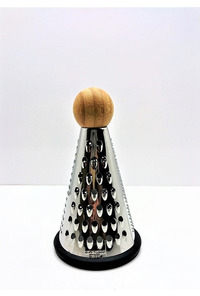 Zuzu Made 25 cm Paslanmaz Çelik Çok Fonksiyonlu Silikon Tabanlı Lüks Rende Konik