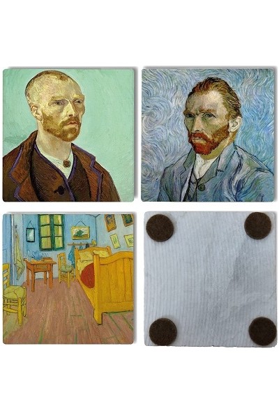 Tink Bardak Altlığı Doğal Taş Vincent Van Gogh 2 Tink Bardak Altlığı Doğal Taş Vincent Van Gogh 2