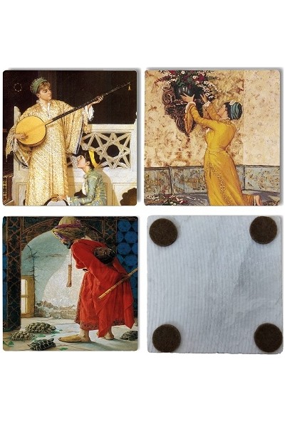 Tink Bardak Altlığı Doğal Taş Osman Hamdi Eserleri Tink Bardak Altlığı Doğal Taş Osman Hamdi Eserleri