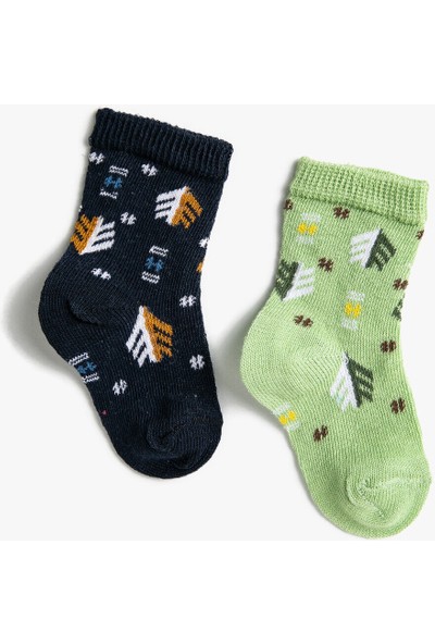 Koton Erkek Bebek Baskılı Çorp Seti Koton Erkek Bebek Baskılı Çorp Seti