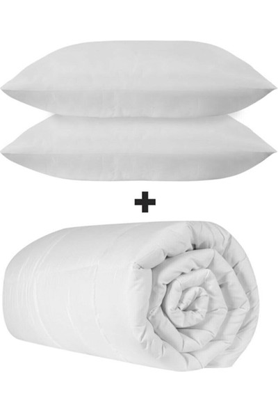 Çift Kişilik Antialerjik Lüx Microfiber Yorgan + 2 x 800 gr Boncuk Slikon Yastık Set Çift Kişilik Antialerjik Lüx Microfiber Yorgan + 2 x 800 gr Boncuk Slikon Yastık Set