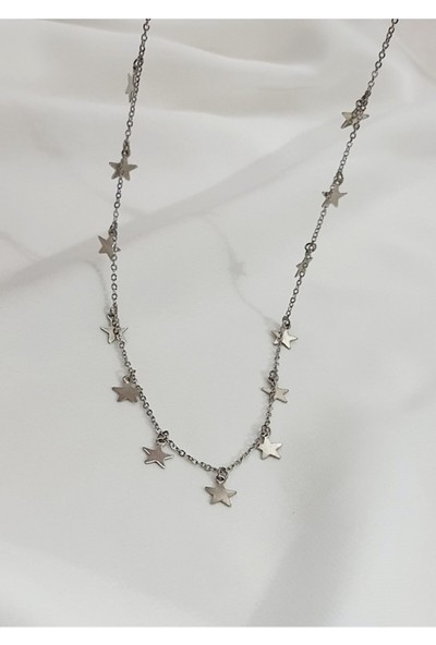 FullControl Çoklu Yıldız Kolye Gümüş Renk Kolye