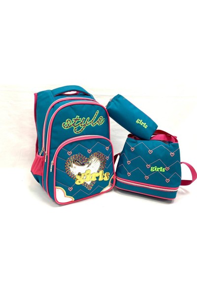 Lesmons Ilkokul Sırt Çantası Beslenme Çantası ve Kalemlik Seti Lesmons Ilkokul Sırt Çantası Beslenme Çantası ve Kalemlik Seti