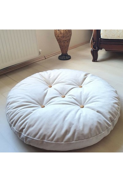 İcon Puf Kırlent Mini Yer Puff Minder Oval Daire Anti-Bakteriyel Kumaş Yumuşak Doku Leke Tutmaz Minder Renk Açık Krem İcon Puf Kırlent Mini Yer Puff Minder Oval Daire Anti-Bakteriyel Kumaş Yumuşak Doku Leke Tutmaz Minder Renk Açık Krem