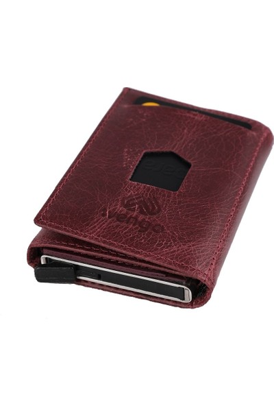 Kamus Otomatik Bordo Cüzdan Kartlık