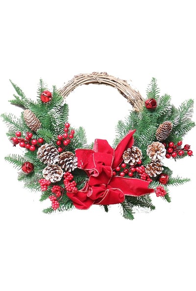 Kaneed Otel Mall Noel Kolye 50 cm Yarım Yüzük