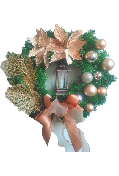 Kaneed Noel Garland, Boyutu: 38 cm Şampanya Çiçeği Kaneed Noel Garland, Boyutu: 38 cm Şampanya Çiçeği