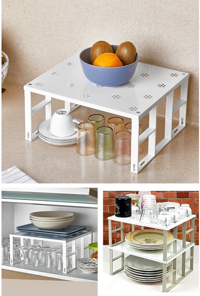 Fırsatı Sepetle Metal Dolap İçi Raf Düzenleyici