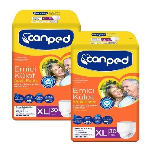 Canped Emici Külot XL - Extra Büyük 60 Adet Fiyatı