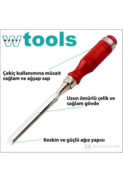 Weber Tools Ağaç Saplı Iskarpela 12 X 140 Mm Weber Tools Ağaç Saplı Iskarpela 12 X 140 Mm