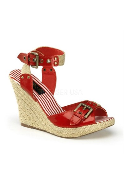 Pleaser Hasır Dolgu Tabanlı Ayakkabı