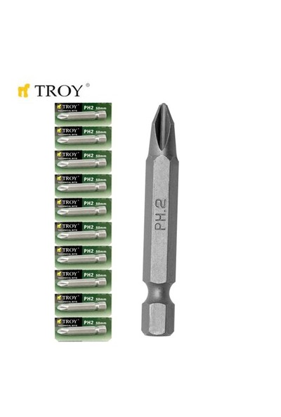 Troy 22256-10 Bits Uç (10Xph2x50mm) Troy 22256-10 Bits Uç (10Xph2x50mm)