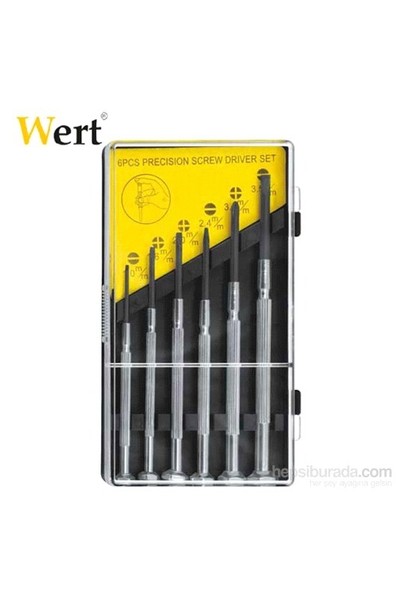 Wert 2251 Saatçi Tornavida Seti (6 Parça) Wert 2251 Saatçi Tornavida Seti (6 Parça)