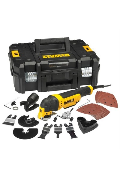 Dewalt DWE315KT-QS 300Watt Çok Amaçlı Zımparalama, Kesme Ve Raspalama Aleti