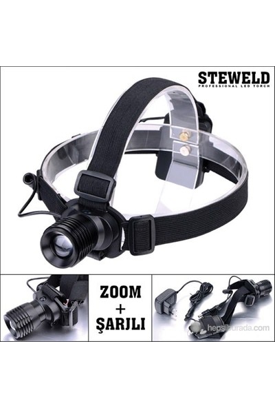 Steweld 521R Şarjlı Ve Zoomlu Led Kafa Lambası 120 Lümen