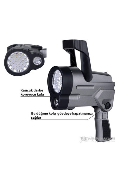Steweld 994G Çift Işık Kaynaklı Led Projektör Ve El Feneri Steweld 994G Çift Işık Kaynaklı Led Projektör Ve El Feneri