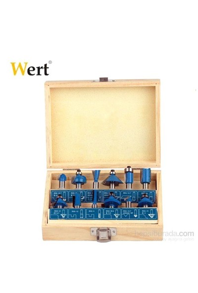 Wert 2504 Freze Uç Seti, 12 Parça Wert 2504 Freze Uç Seti, 12 Parça
