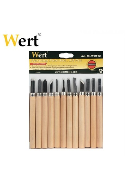 Wert 2512 Ahşap Oyma Bıçak Seti (12 Parça) Wert 2512 Ahşap Oyma Bıçak Seti (12 Parça)
