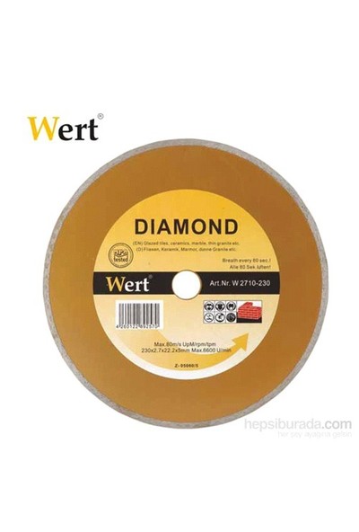 Wert 2710-125 Seramik-Fayans Elmas Testere (125Mm) Wert 2710-125 Seramik-Fayans Elmas Testere (125Mm)