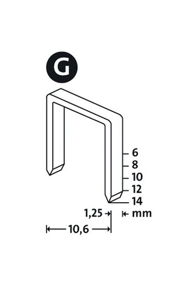Novus G Tip 11/12Mm Yassı Zımba Teli 600 Lü Paket Novus G Tip 11/12Mm Yassı Zımba Teli 600 Lü Paket